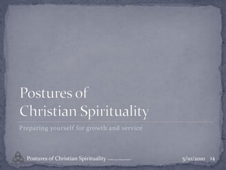 Postures of christian spirituality presentation | PPT