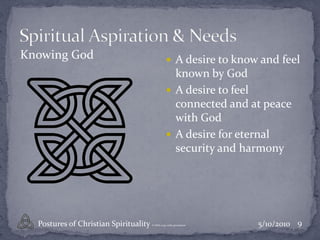 Postures of christian spirituality presentation | PPT