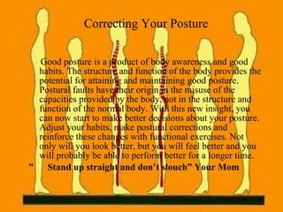 Posture | PPT | Physical Therapy | Wellness