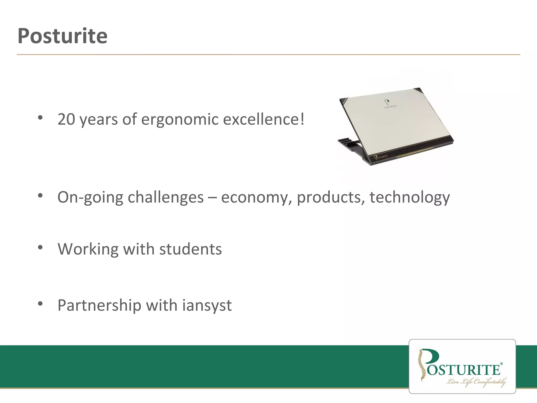 Posturite ergonomics presentation | PPT