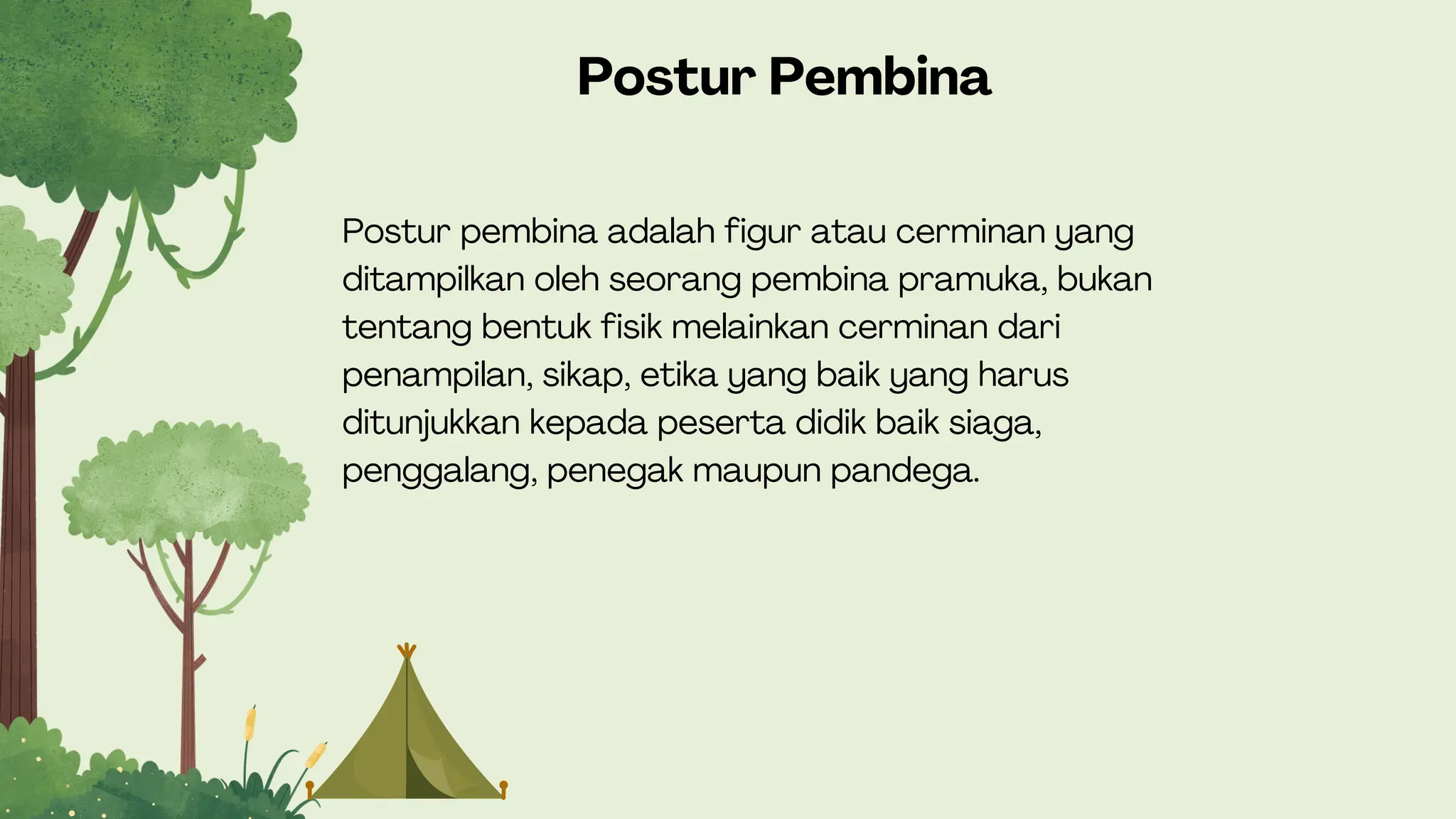 Postur Pembina pramuka pada anggota pramuka kakak | PDF