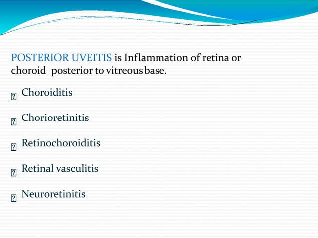 Post Uveitis Seminar Pptx