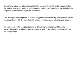 POST VITREORETINAL SURGERY GLAUCOMA.pptx