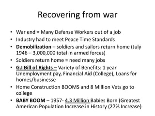 Post war Confidence and Anxiety Ch 19 | PPT