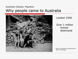 Postwar Migration Feb 9 2009 | PPT