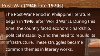 21st Century-Philippine LIterature- Post War | PPTX