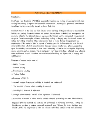 Post weld heat treatment 06 | DOCX