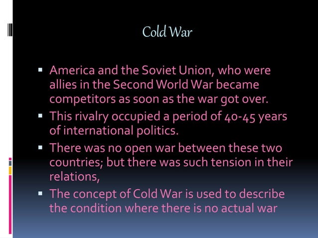 Post world war political developments | PPTX | Political Issues ...
