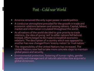 Post world war political developments | PPTX