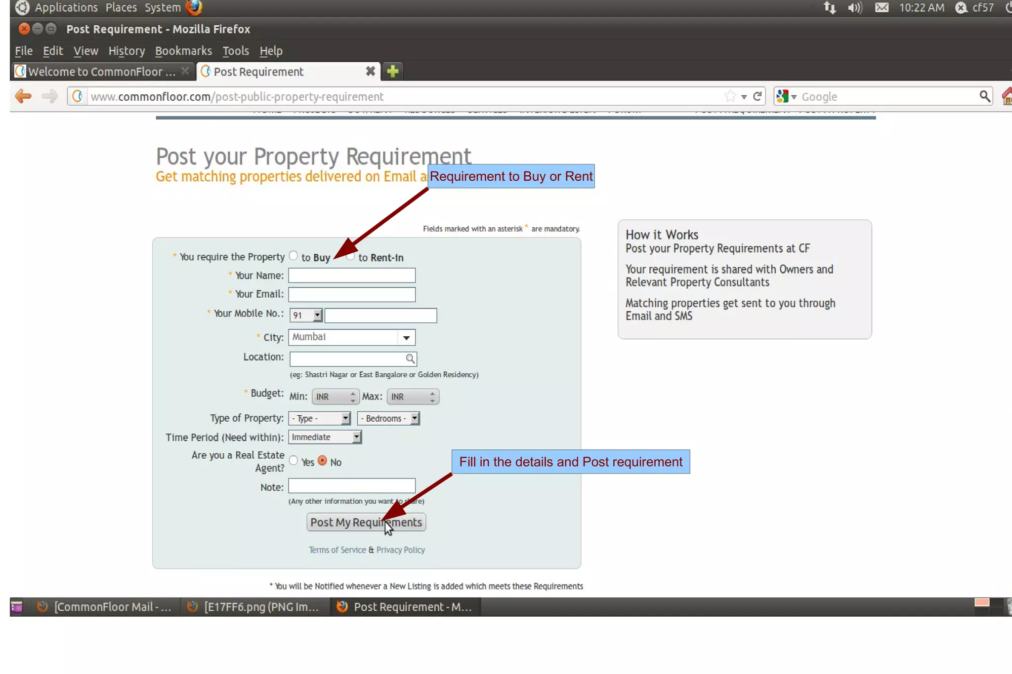How to Post your property requirement | ODP