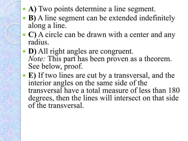 Posulate and theoroem | PPTX