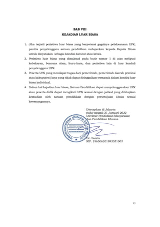 Pos upk tahun 2022 | PDF