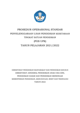 Pos upk tahun 2022 | PDF