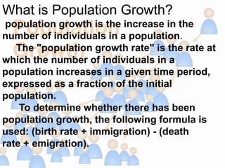 population promote economic development | PPTX