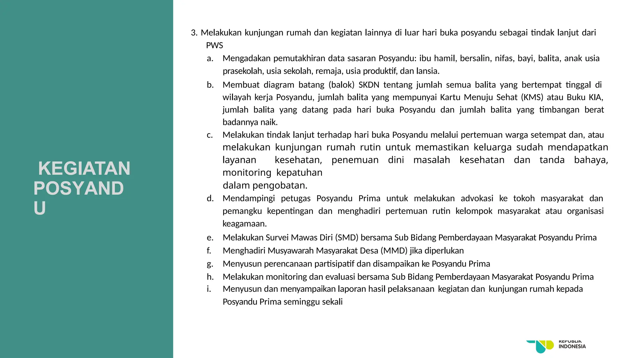 Kebijakan Pelayanan Posyandu Prima di era transformasi layanan ...