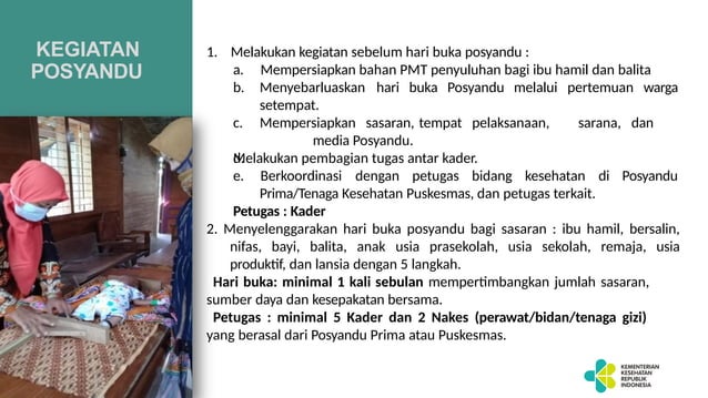 Kebijakan Pelayanan Posyandu Prima di era transformasi layanan ...