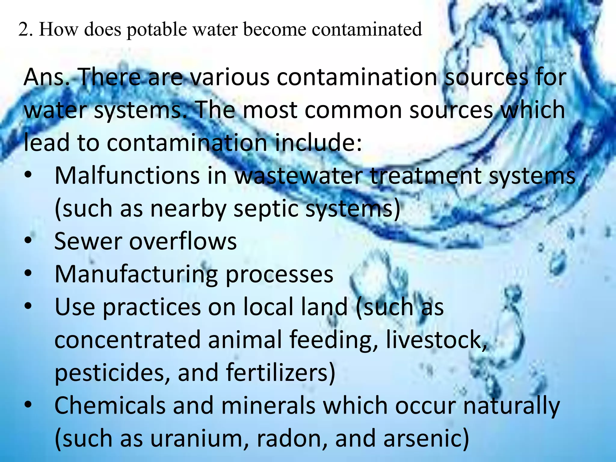 Potable water | PPTX