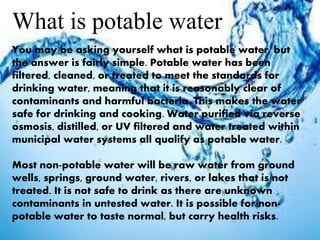 Potable water | PPTX
