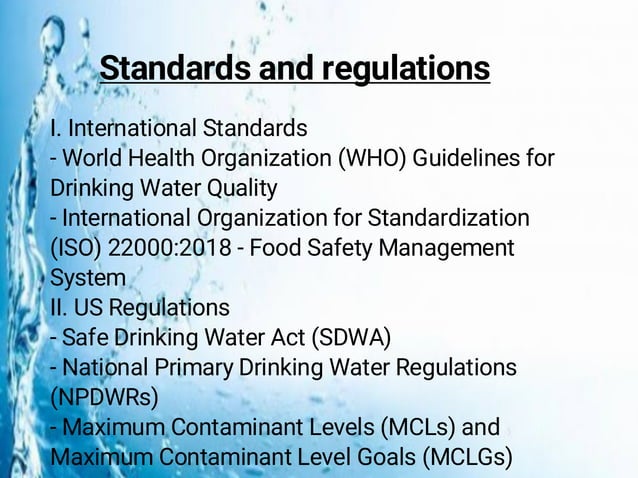 Treatment and safety of Drinking (potable) water | PDF