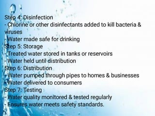 Treatment and safety of Drinking (potable) water | PDF
