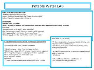 Potable water demonstration | PDF