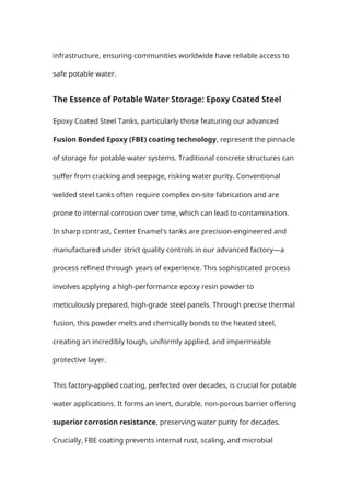 Potable Water Tanks The Benefits of Epoxy Coated Steel.docx