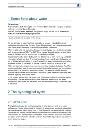 Potable water treatment | OpenLearn | PDF