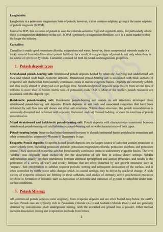 Potash.docx | Agriculture | Industries