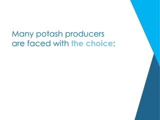 Potash Processing: Pelletizing or Compaction | PPTX | Gardening | Home & Garden