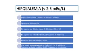 alteraciones del potasio hipokalemia e hiperkalemia | PPTX