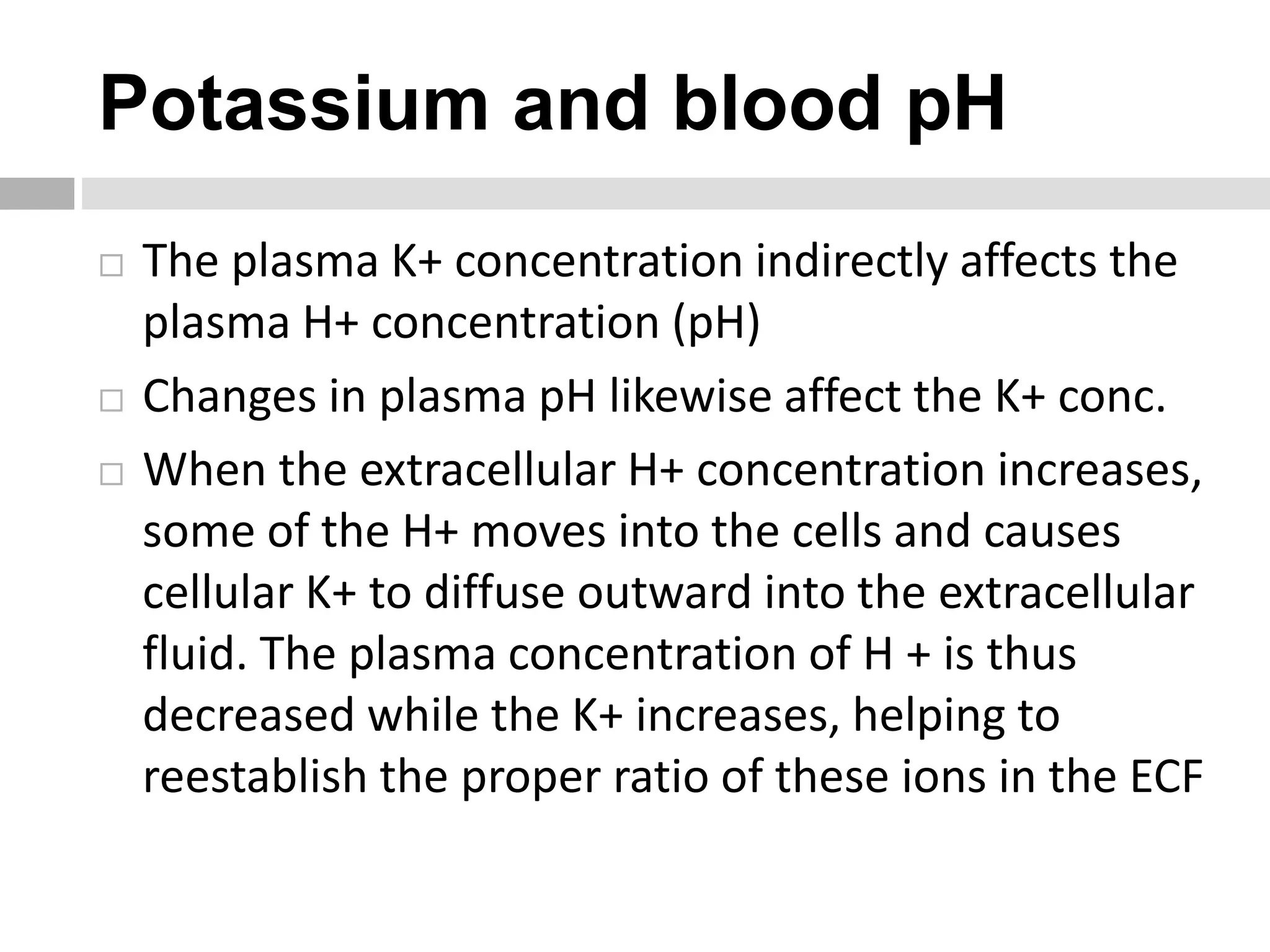 Potassium; Hypokalemia and hyperkalemia | PPTX