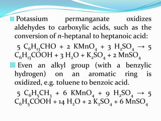 Potassium Dichromate Oxidation