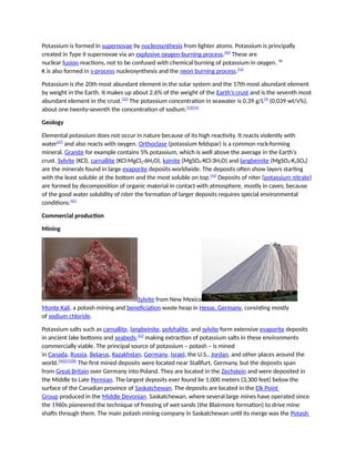 Potassium is one of the components in periodic table | PDF