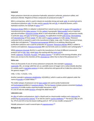 Potassium is one of the components in periodic table | DOCX