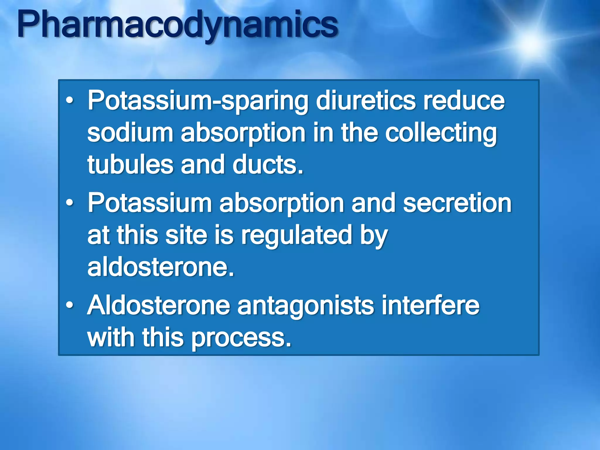 Potassium sparing diuretics | PPSX