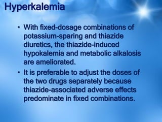 Potassium sparing diuretics | PPSX