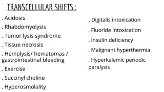 POTASSIUM AND RELATED DISORDERS .pptx