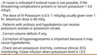 POTASSIUM AND RELATED DISORDERS .pptx