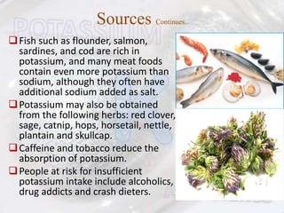 Potassium at a glance | PPTX