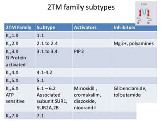 Potassium channel modulators | PPTX