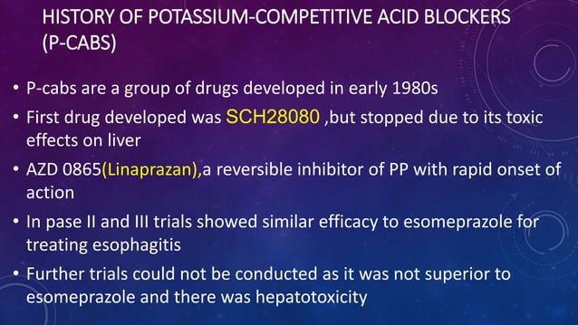 Potassium competitive acid blocker.pptx | Digestive Disorders ...