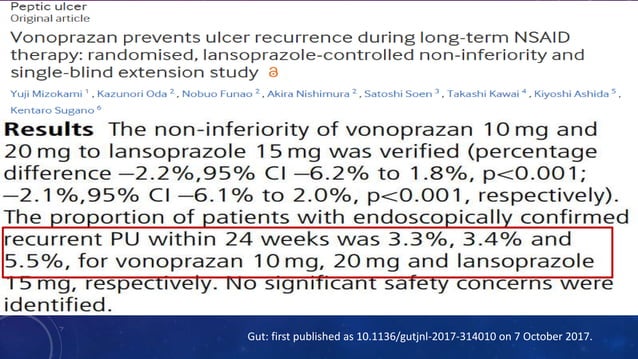 Potassium competitive acid blocker.pptx | Digestive Disorders ...