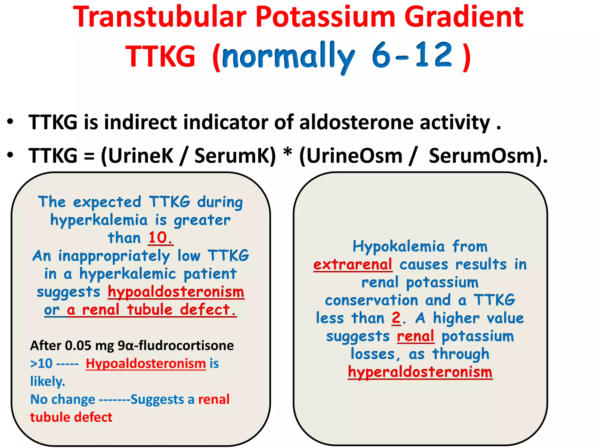 Potassium disorders , comprehensive & practical approach . | PPTX