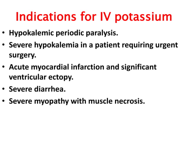 Potassium disorders , comprehensive & practical approach . | PPT