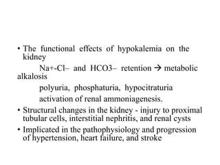 Potassium disorders-hypokalemia and hyperkalemia | PPTX