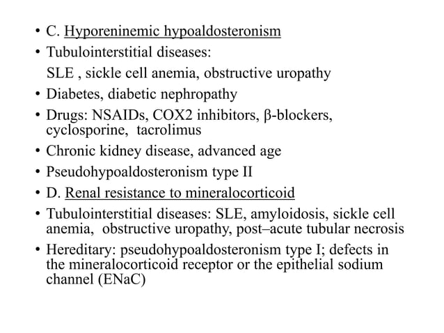 Potassium disorders-hypokalemia and hyperkalemia | PPTX | Blood ...
