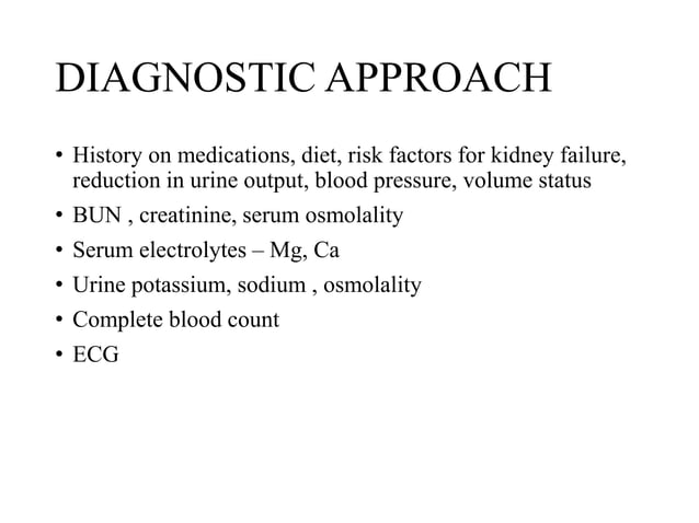 Potassium disorders-hypokalemia and hyperkalemia | PPTX | Blood ...