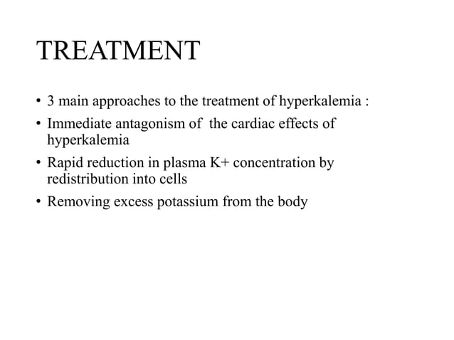 Potassium disorders-hypokalemia and hyperkalemia | PPTX | Blood ...