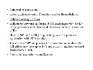 Potassium disorders-hypokalemia and hyperkalemia | PPTX