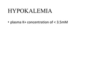 Potassium disorders-hypokalemia and hyperkalemia | PPTX